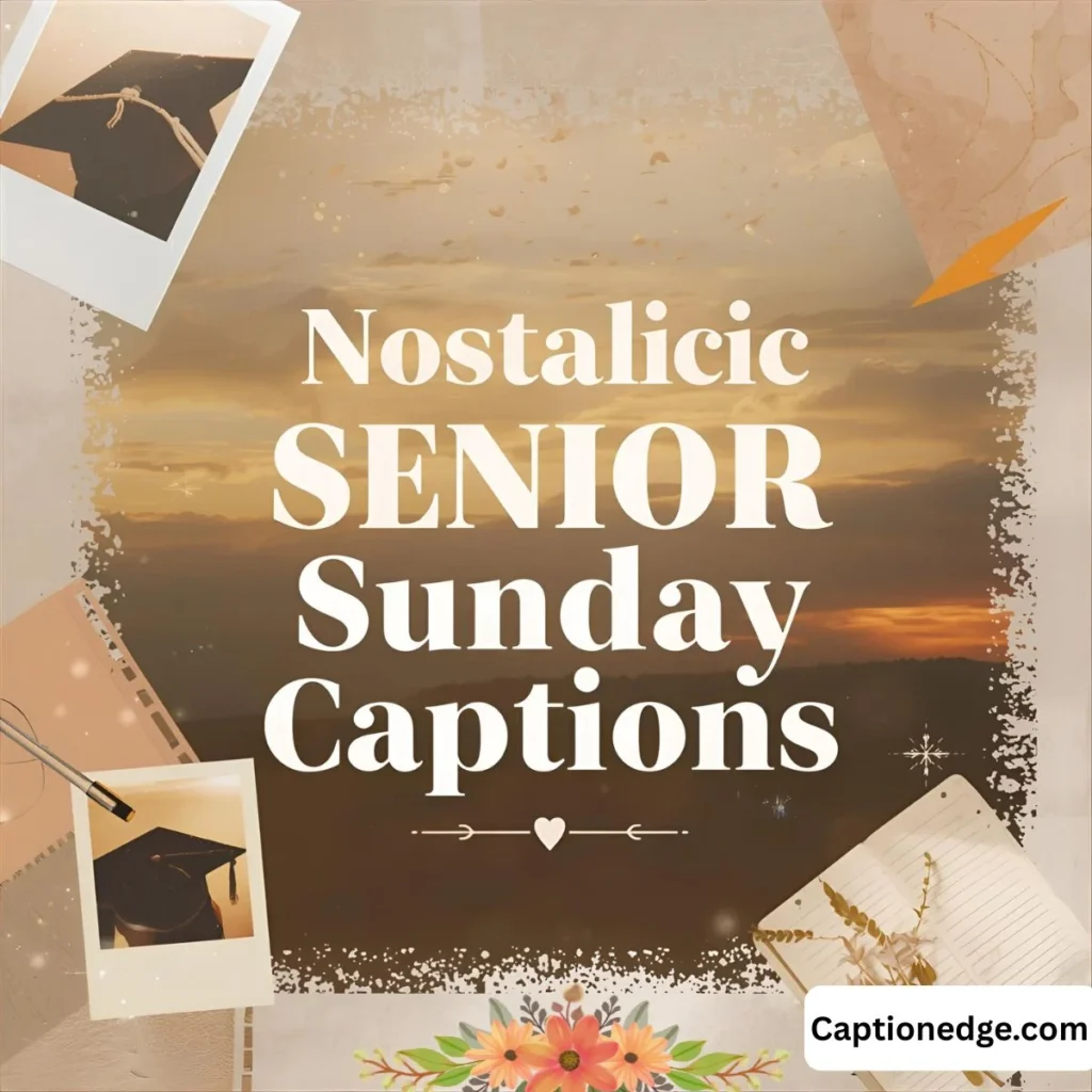 Senior sunday captions that shine brighter