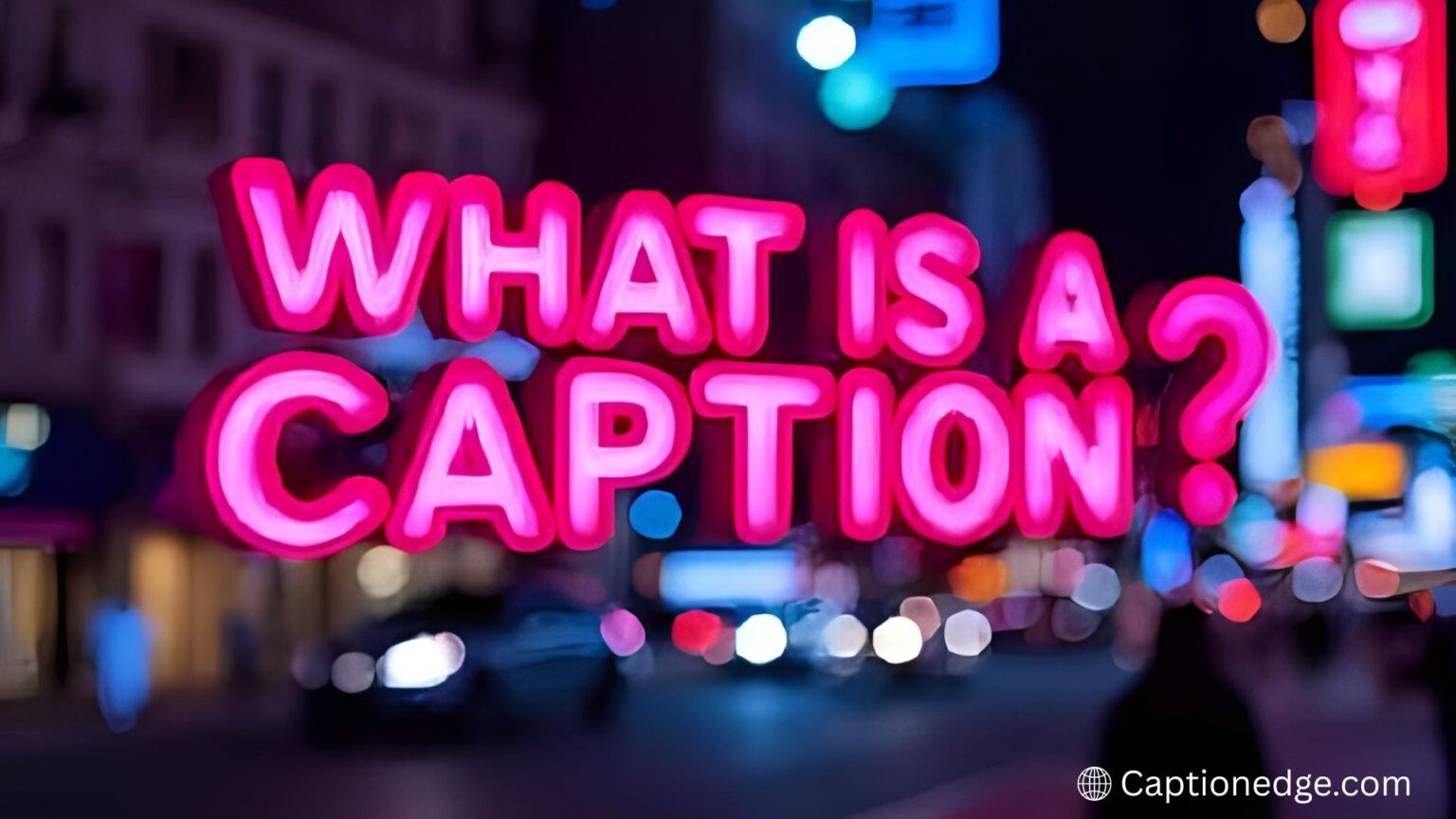 🌟 What Is a Caption? Everything You Need to Know