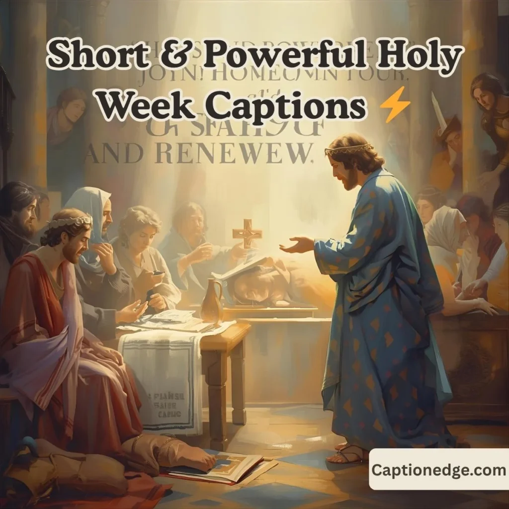 Holy Week For Meaningful Captions & Reflections for Social Media